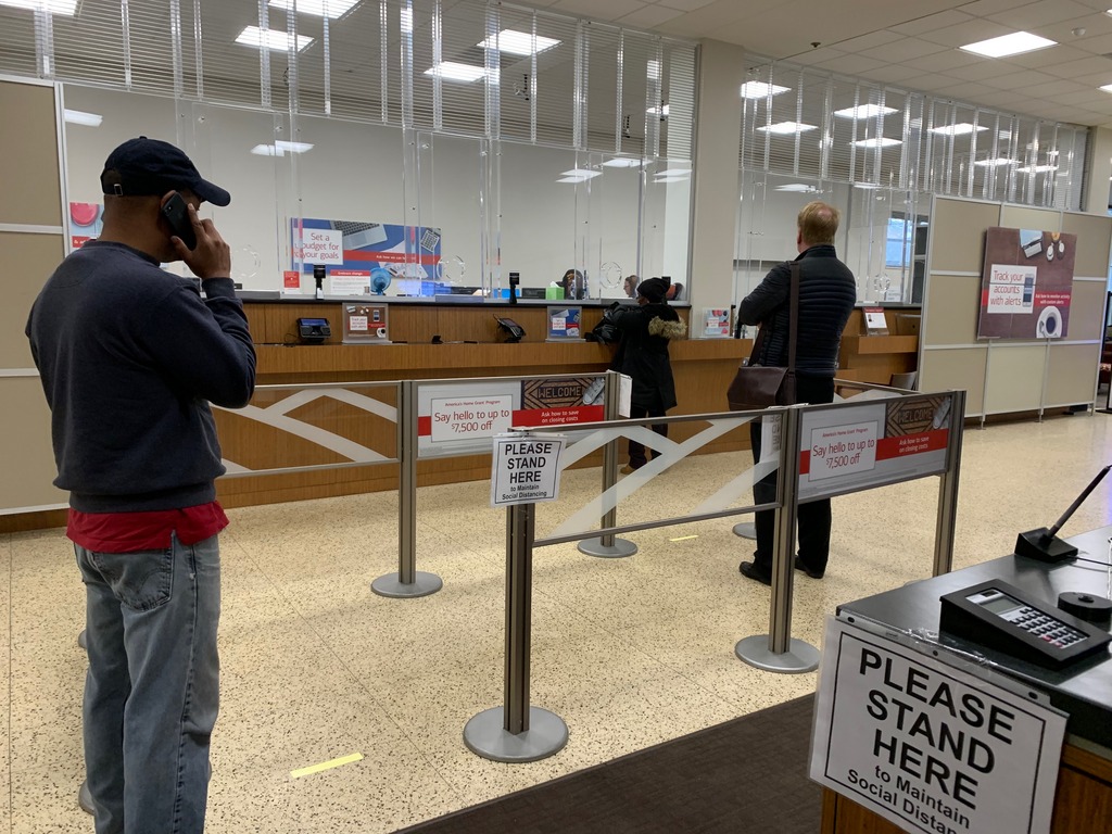 Patrons Practice Social Distancing | Afro