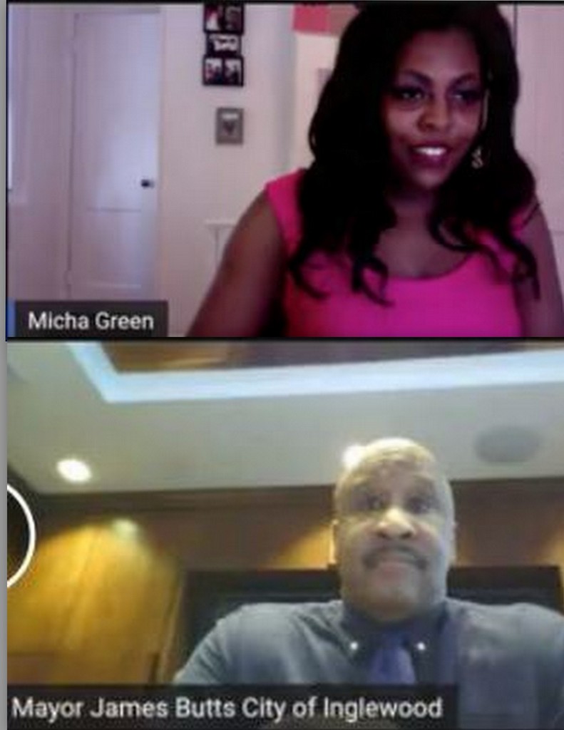 Micha Green and Mayor James Butts | AFRO American Newspapers