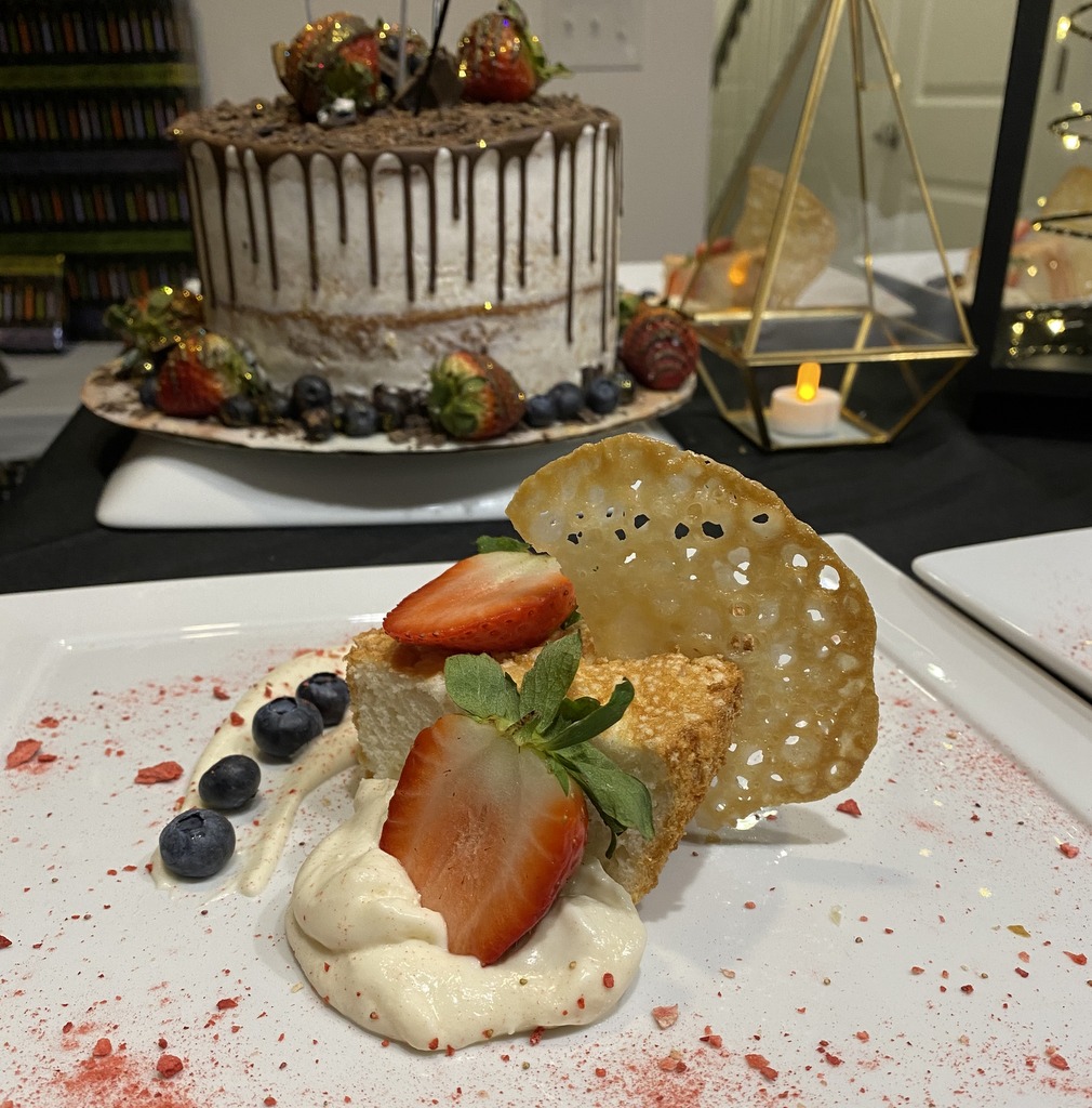 Cloud cake with lemon lace cookie (Photos by Matthew Pasley of shots.on ...