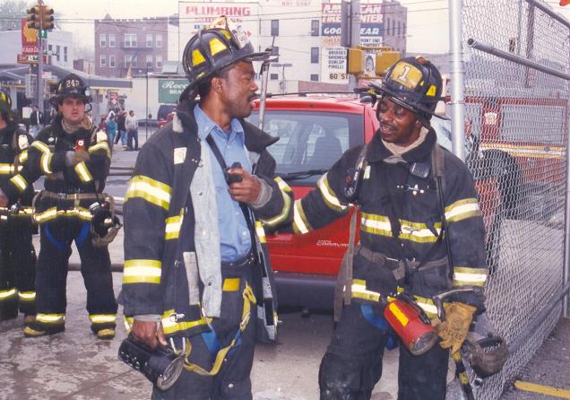 New York City firefighter Roderick Lewis (left) | AFRO American Newspapers