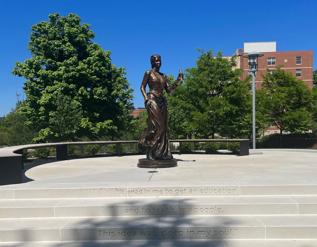 Statue of Fanny Jackson Coppin on the Coppin State University Campus ...