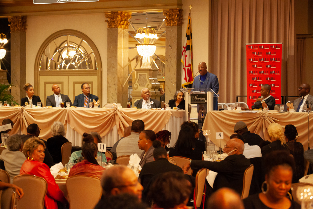 Doc Cheatham at the podium | AFRO American Newspapers