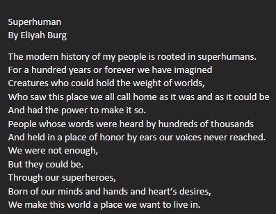 Superhuman - Eliyah Burg _Snippet | AFRO American Newspapers