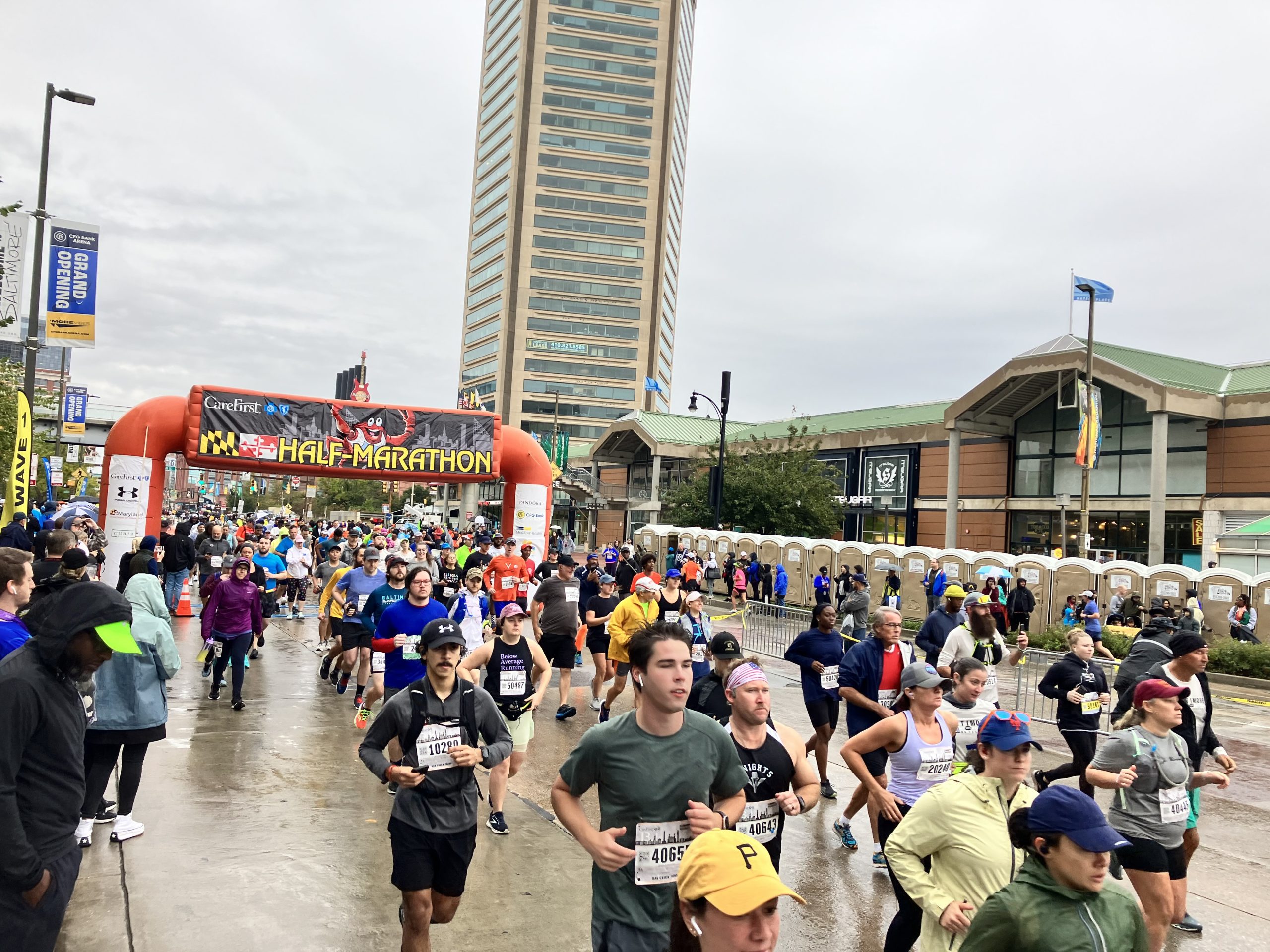 All races of the Baltimore Running Festival have officially kicked off ...