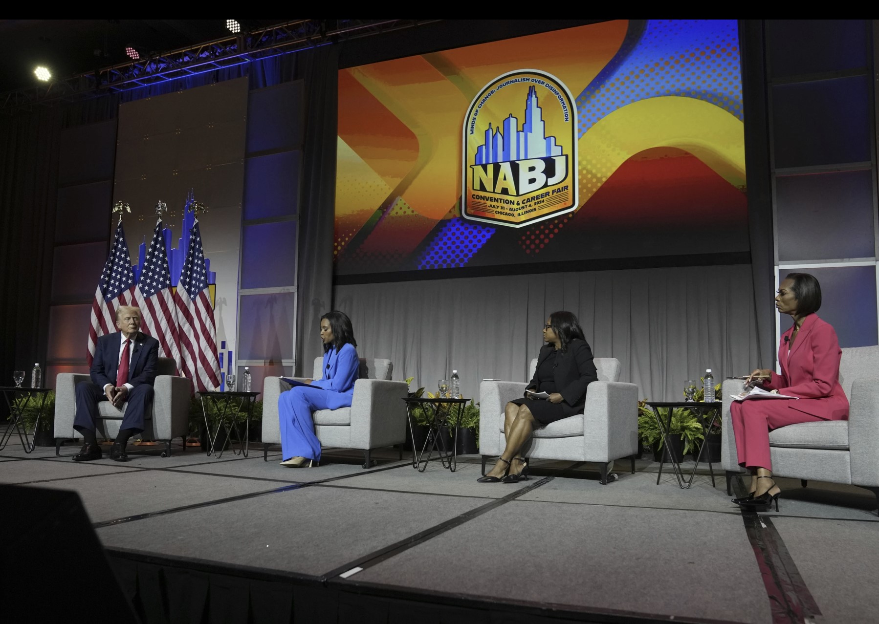 Trump's controversial appearance at NABJ convention sparks uproar ...