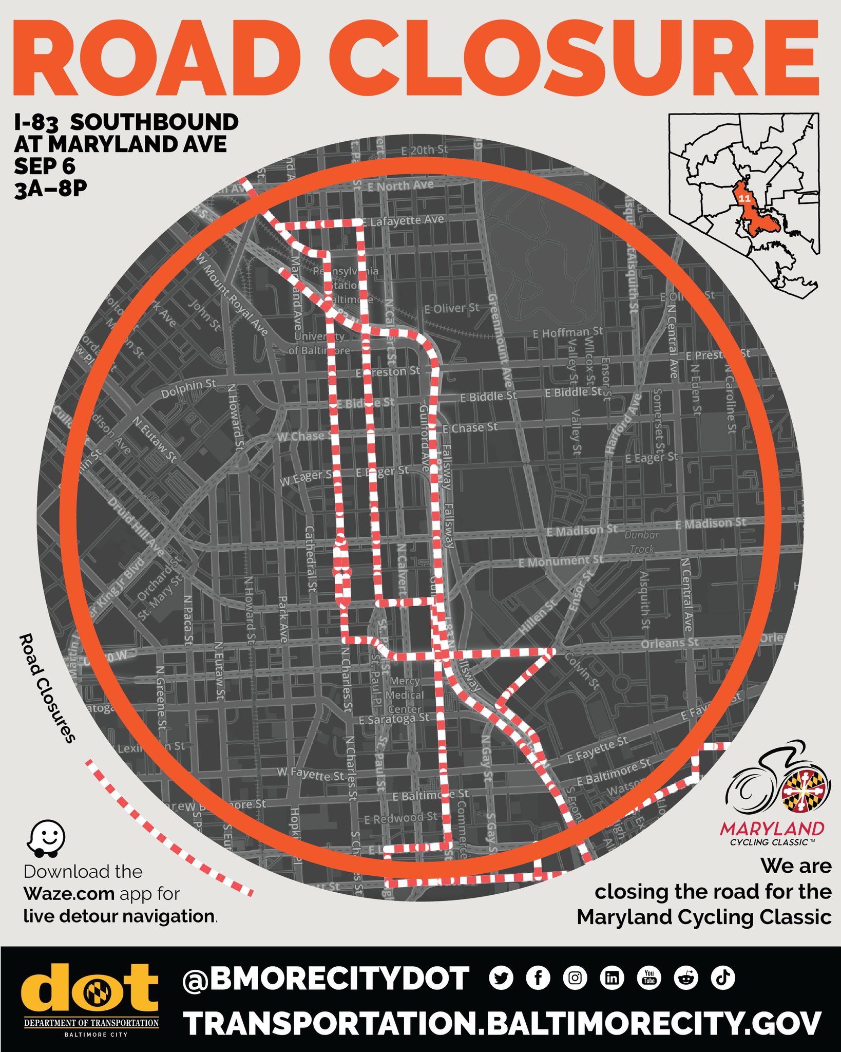 2025-Maryland-Cycling-Classic-ROAD-CLOSURES | AFRO American Newspapers